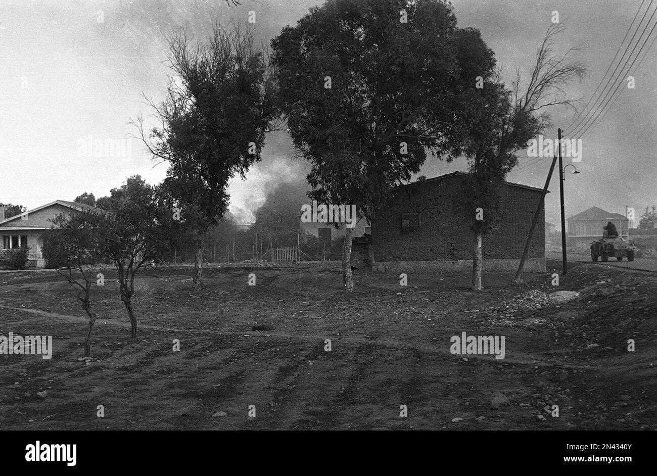 Some 50 homes were attacked by Greek Cypriots in the Turkish sector of Nicosia, Cyprus, Jan. 1 ...