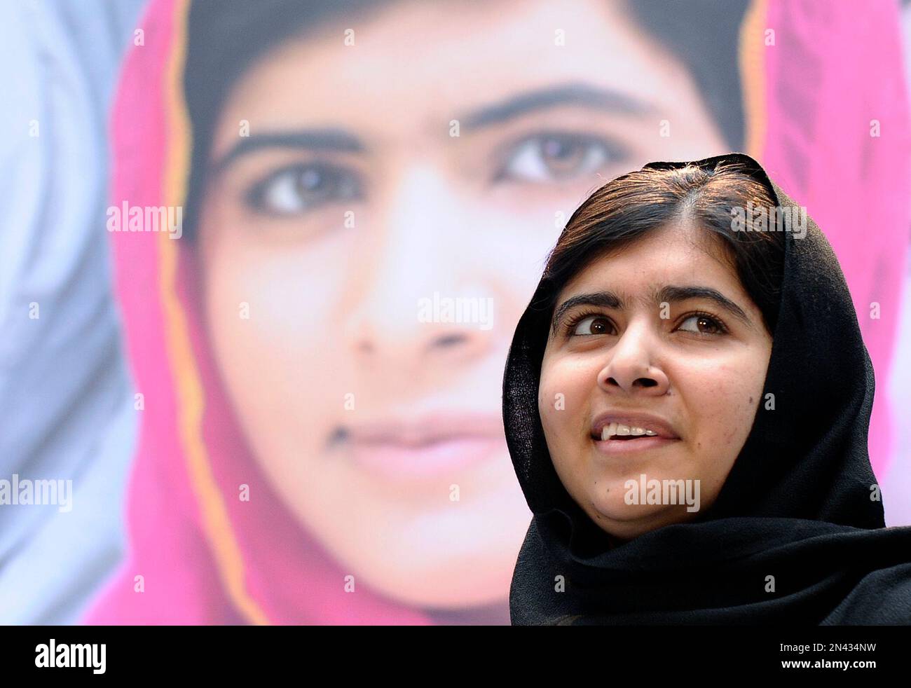 FILE - In this file photo taken Friday, Oct. 11, 2013, Malala Yousafzai ...