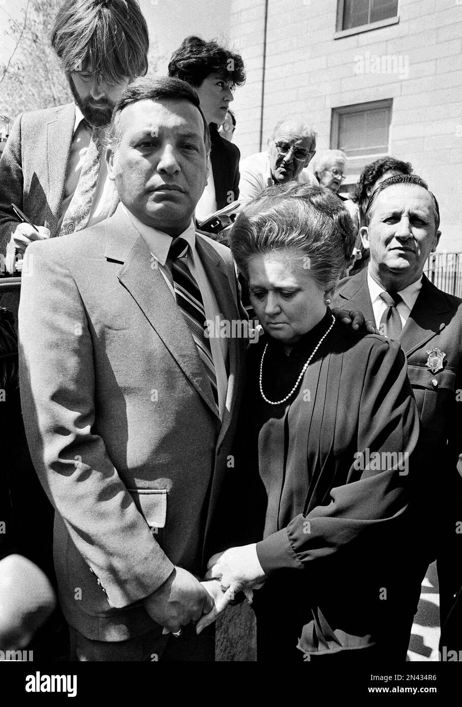 John and Shirley Benedict hold hands as they leave Norfolk County ...