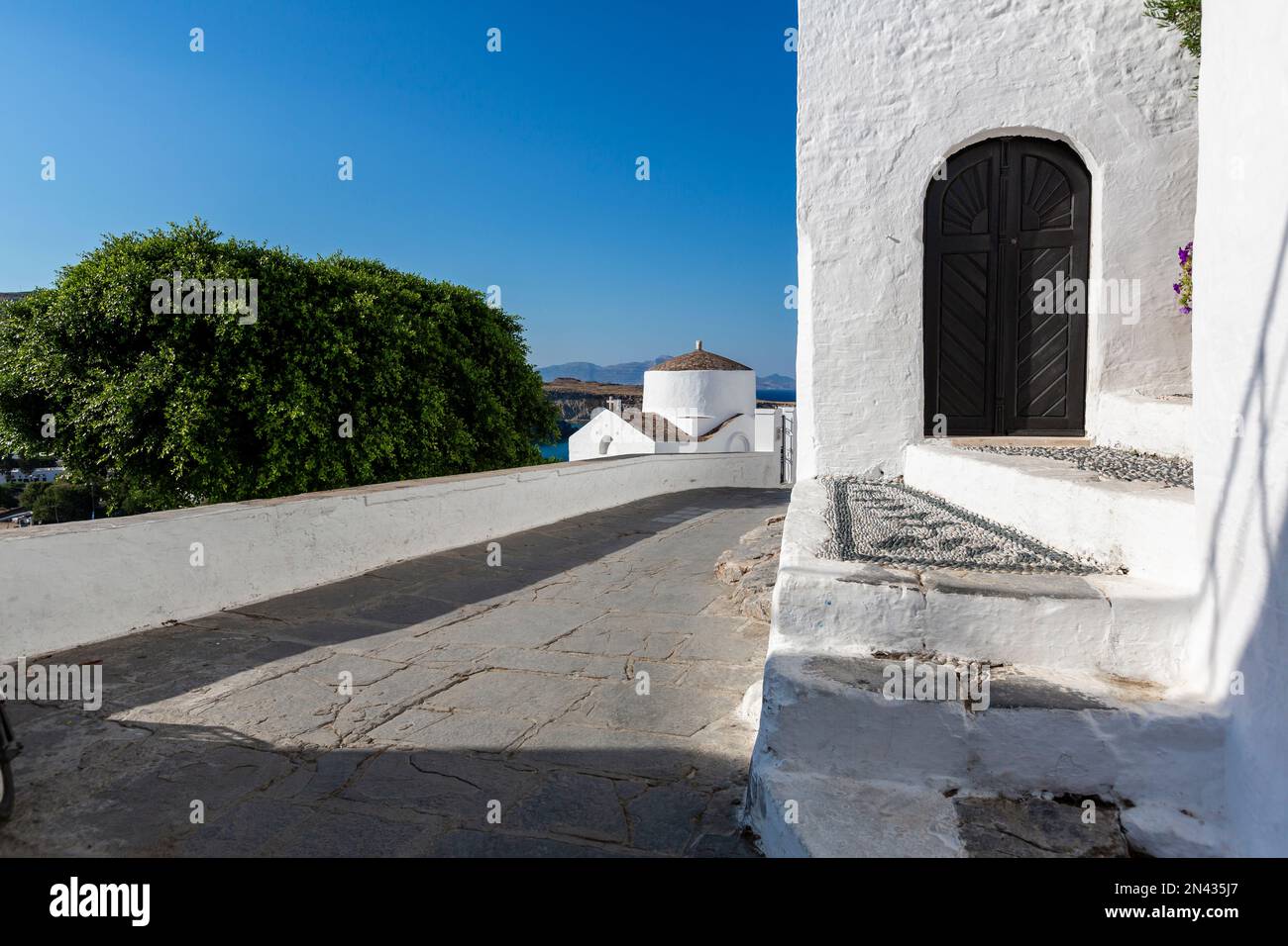 Chapel of Saint George Pahimahiotis, 14-th century, in Lindos, Rhodes ...