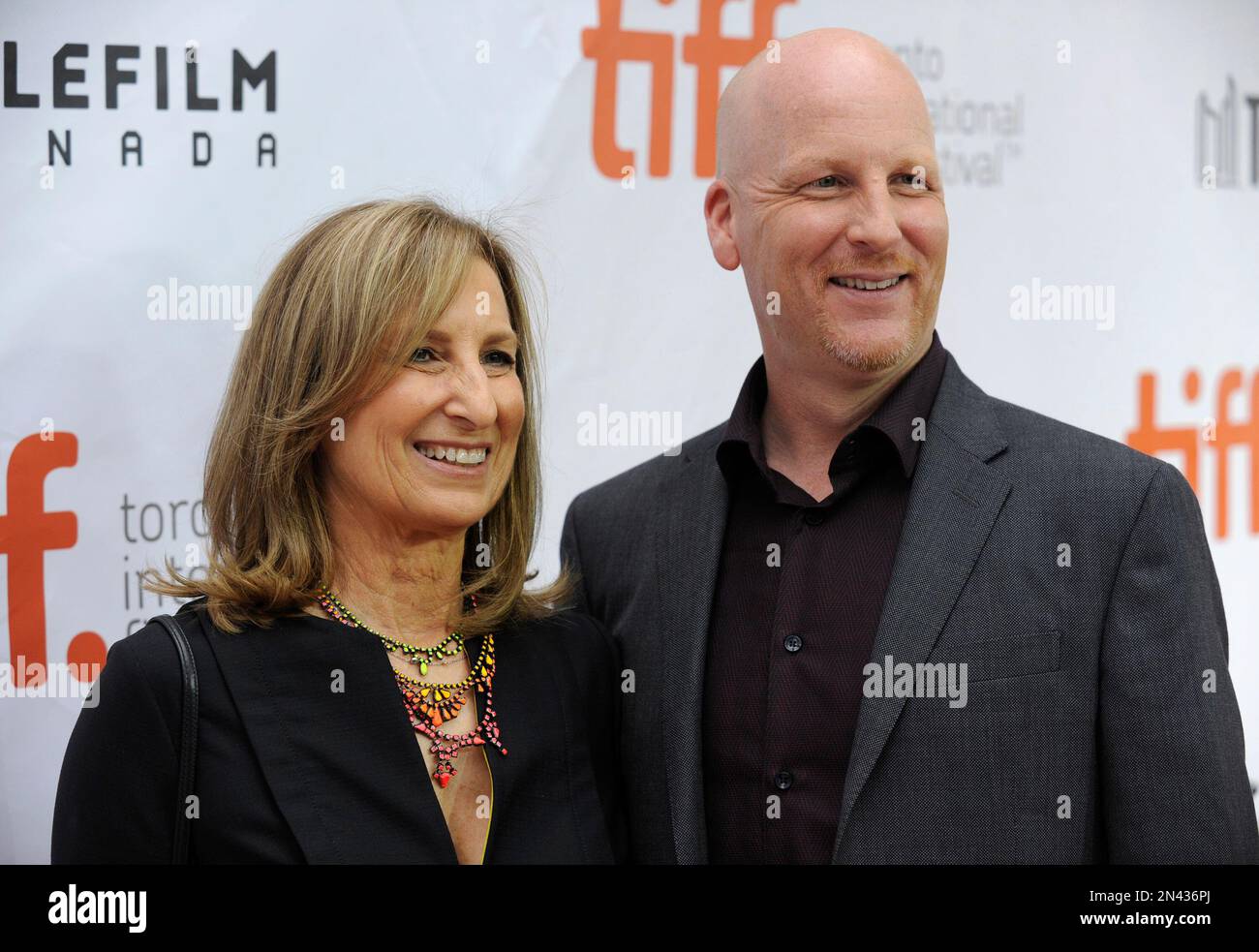 Producer Gail Katz, left, and Dale Armin Johnson attend the premiere of ...