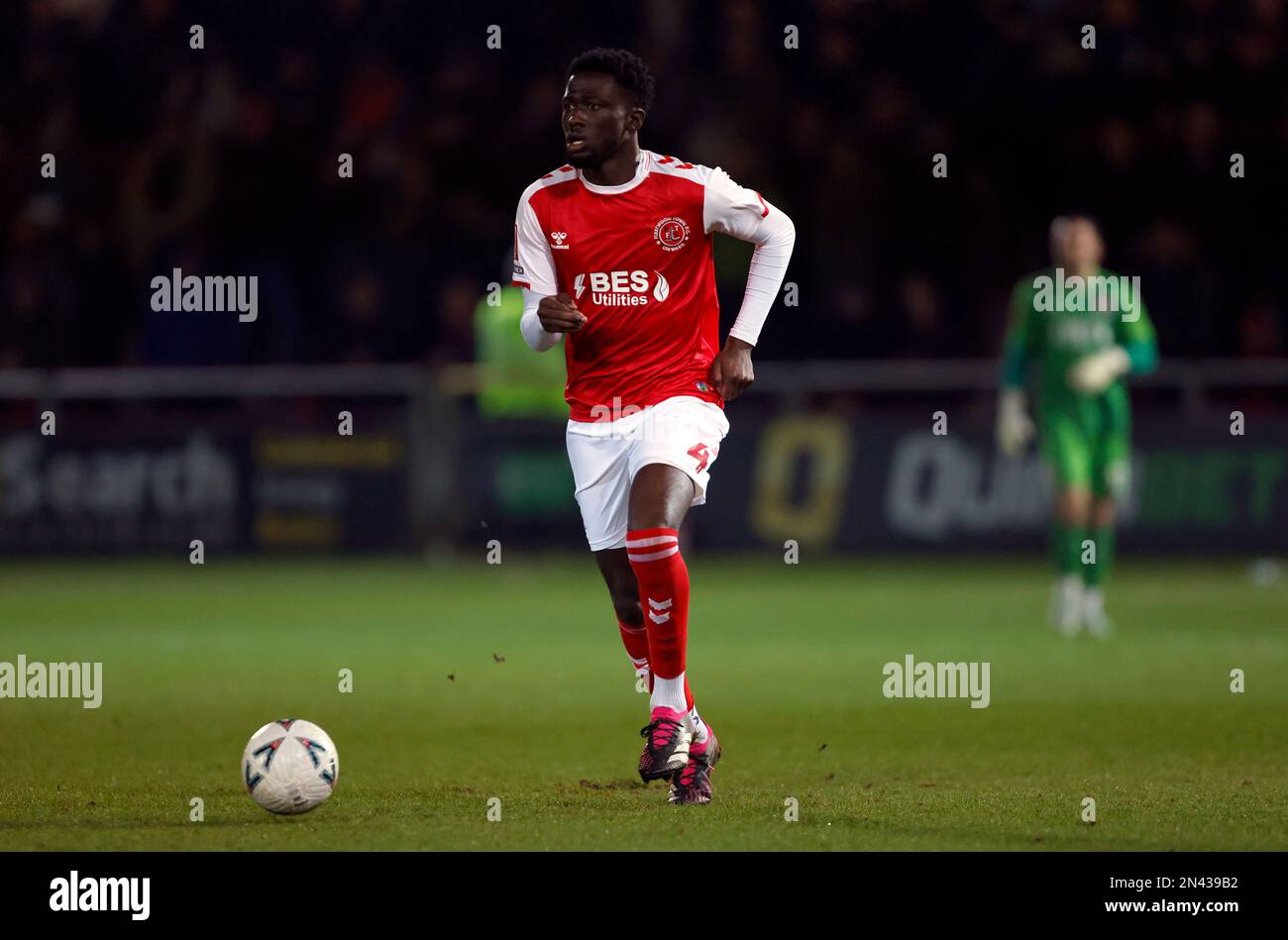 Fleetwood Town's Brendan Sarpong-Wiredu during the FA Cup fourth round ...
