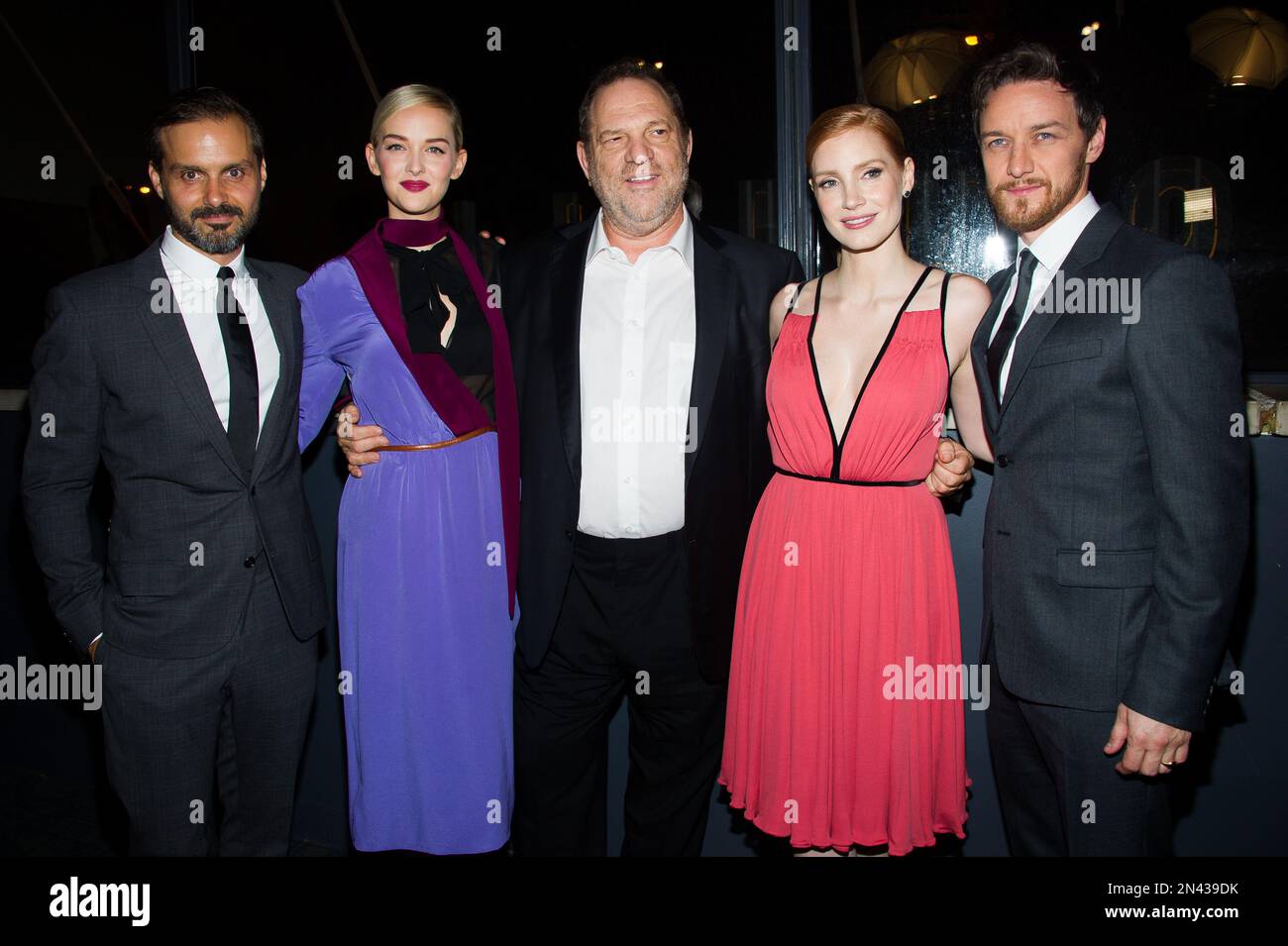 Ned Benson, from left, Jess Weixler, Harvey Weinstein, Jessica Chastain ...