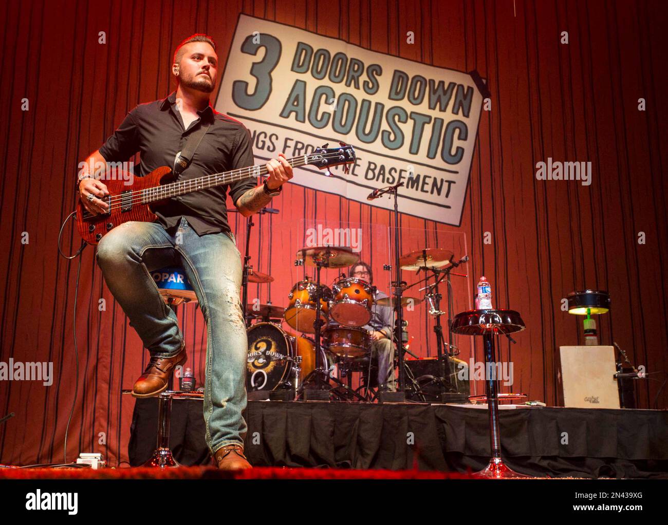 Justin Biltonen and Greg Upchurch with 3 Doors Down performs during the ...