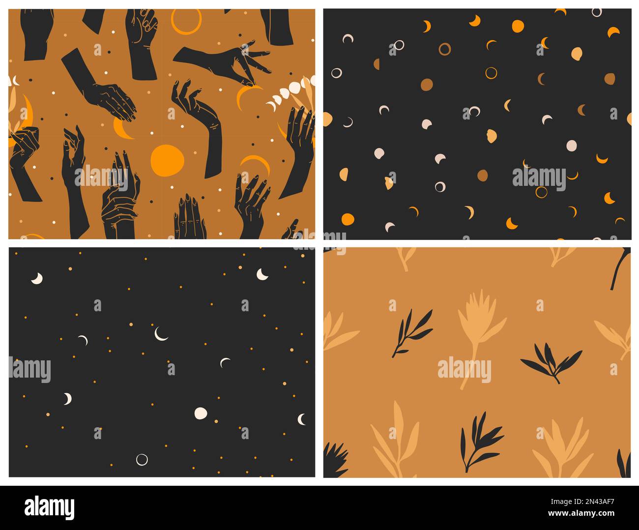 Hand drawn vector abstract graphic illustration seamless pattern ...