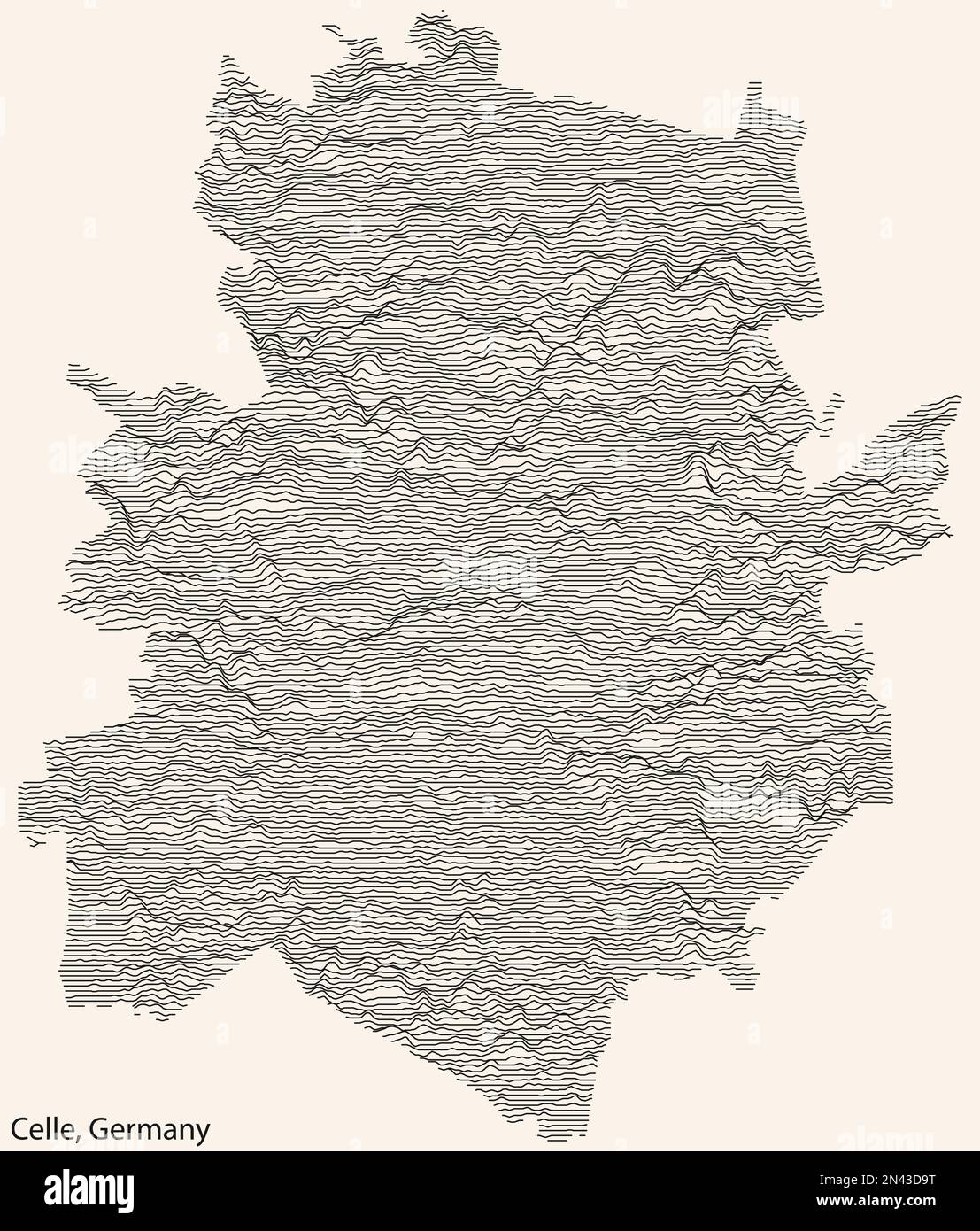 Topographic relief map of CELLE, GERMANY Stock Vector Image & Art - Alamy