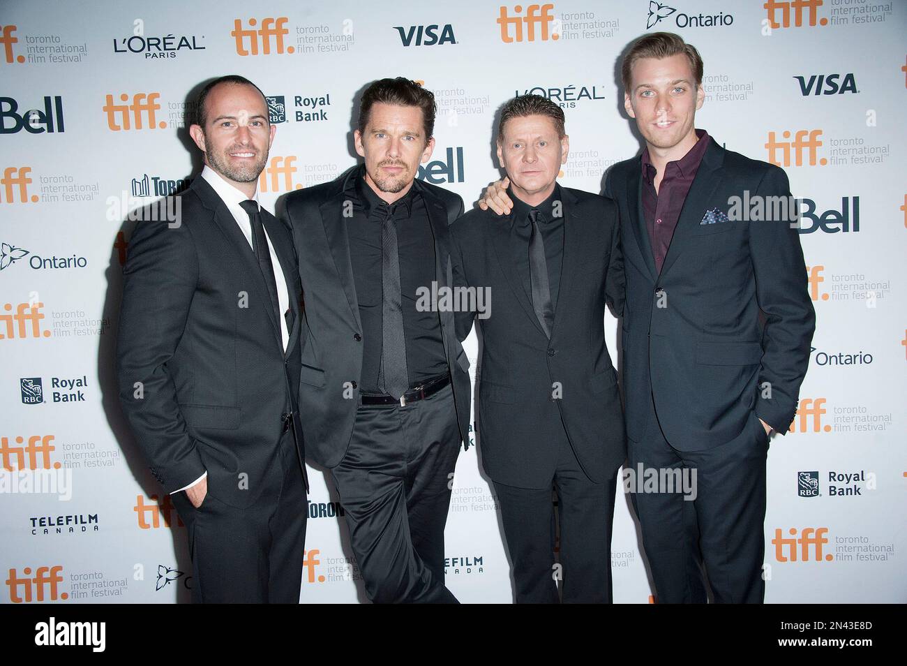 Producer Zev Foreman, actor Ethan Hawke, director Andrew Niccol and ...