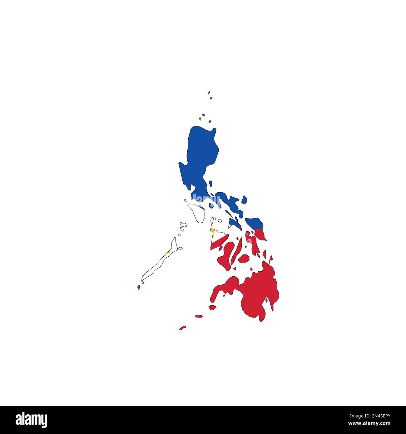 Simple Philippines Map Outline