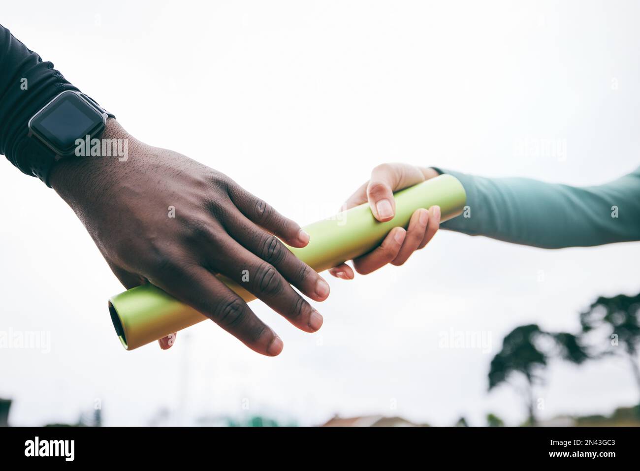 African woman runner relay hi-res stock photography and images - Alamy