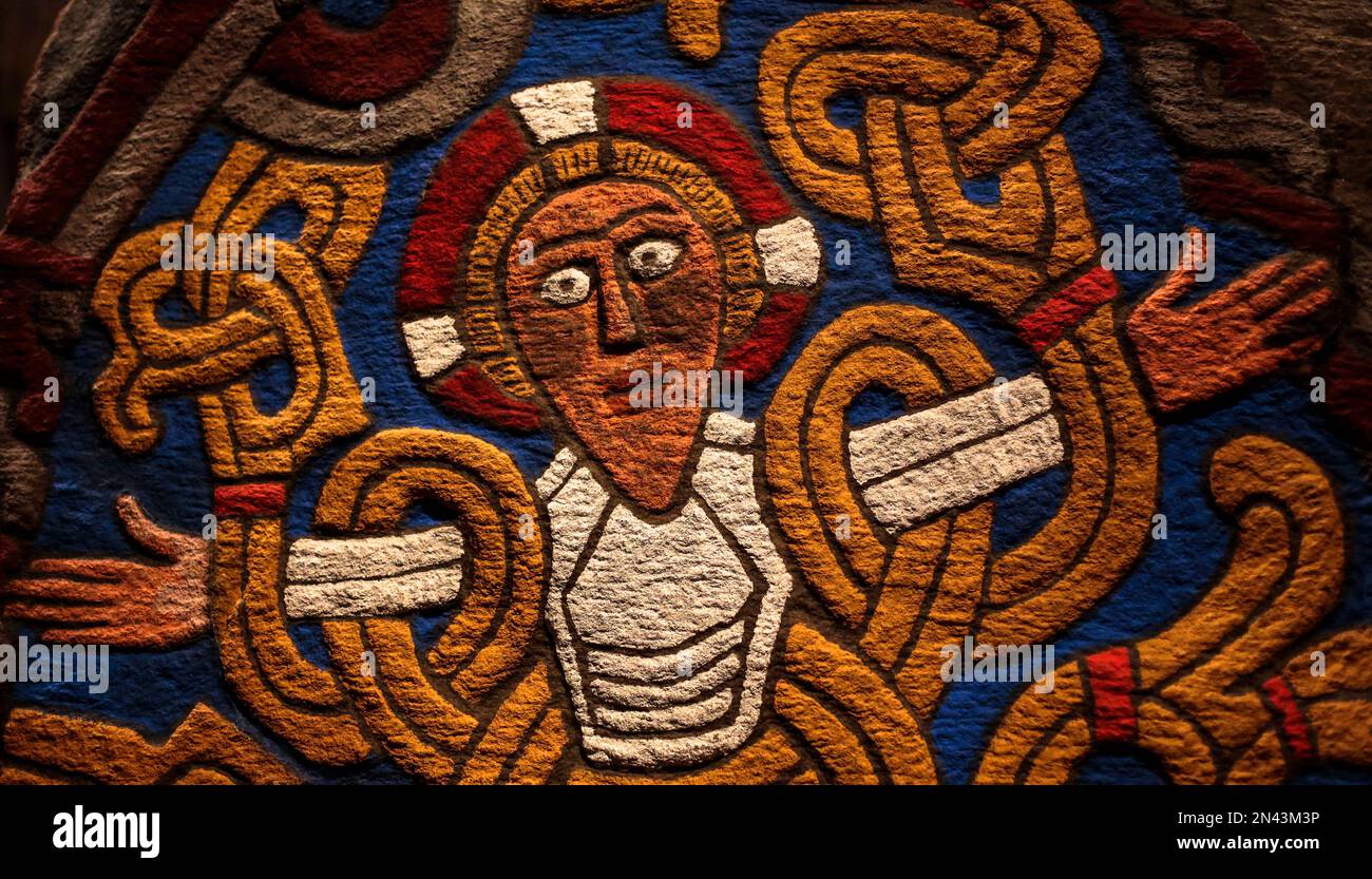 The picture of Christ on the replica of 'The Large Rune Stone Of ...