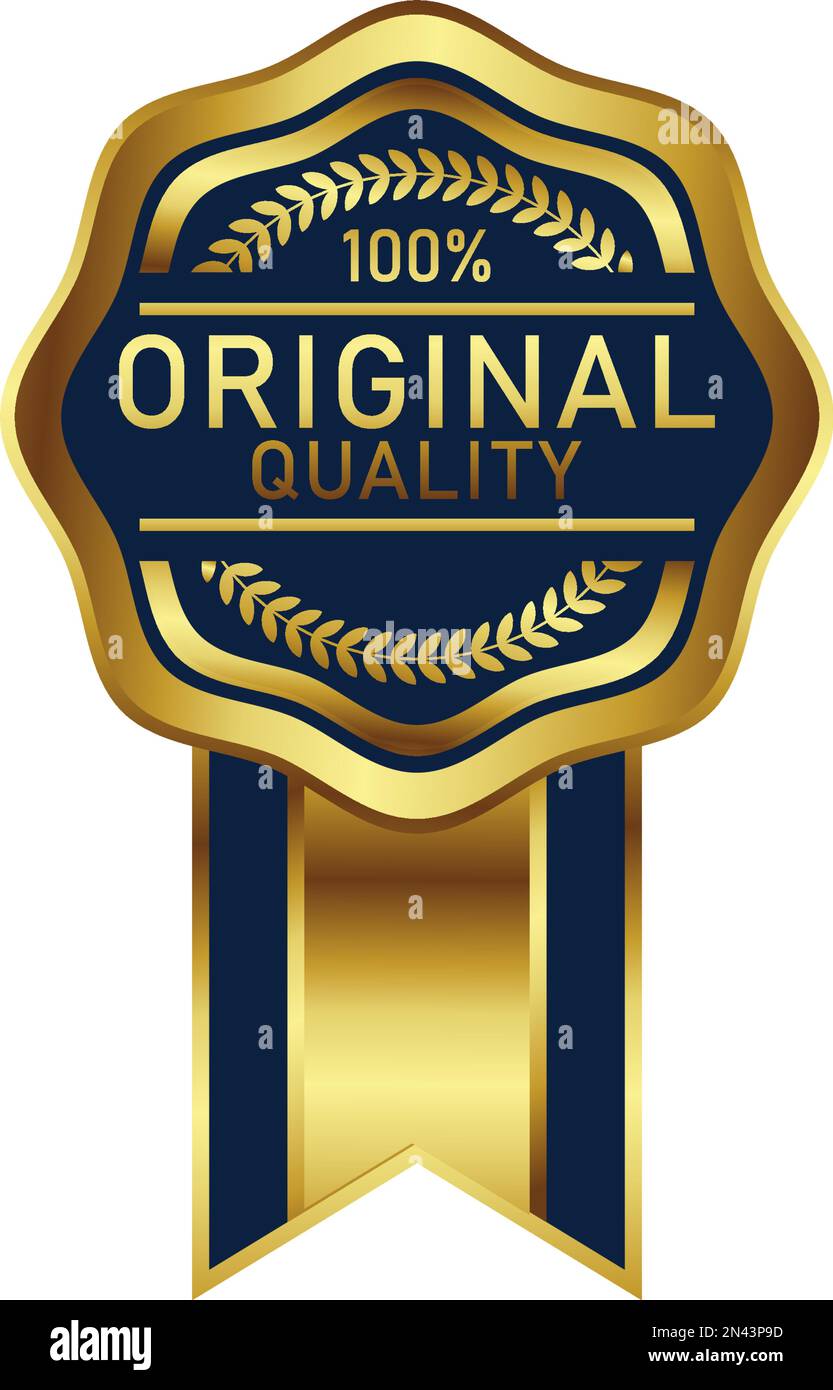 a lavish badge, with an elegant golden hue. Suitable for best selling ...