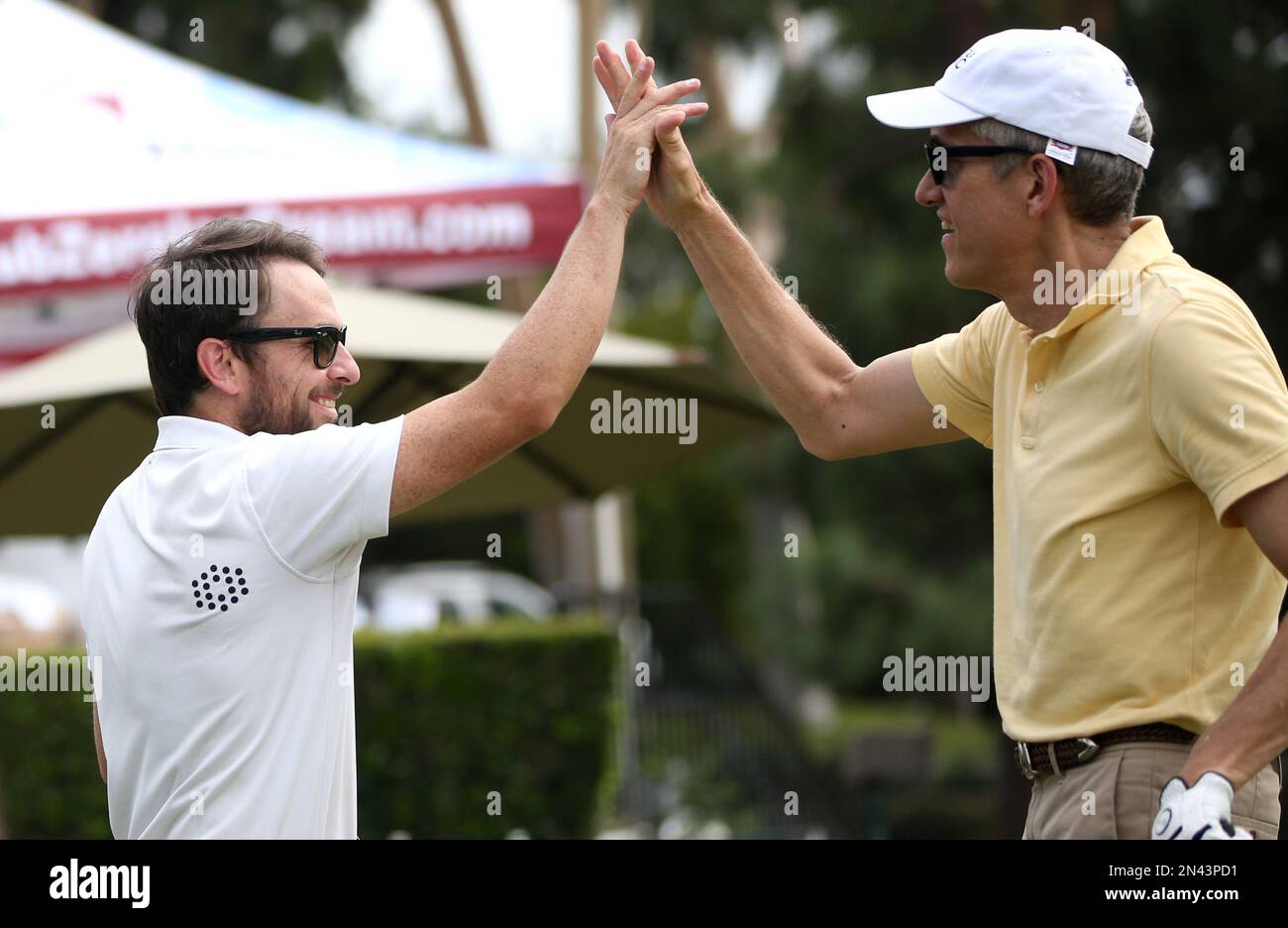 EXCLUSIVE - Charlie Day, left, and James Lee participate in a ...