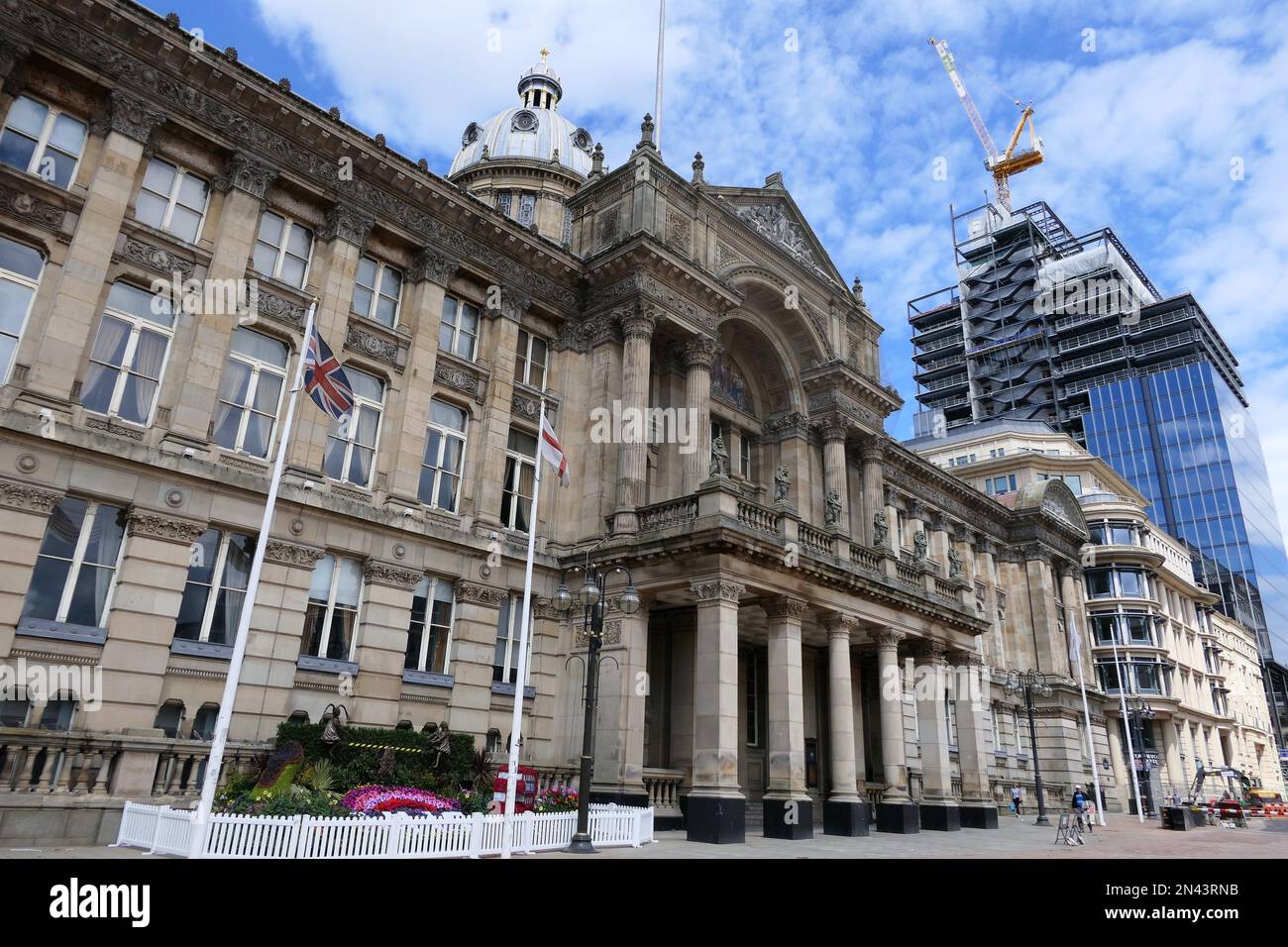 Beautiful clouds as background in birmingham hi-res stock photography ...