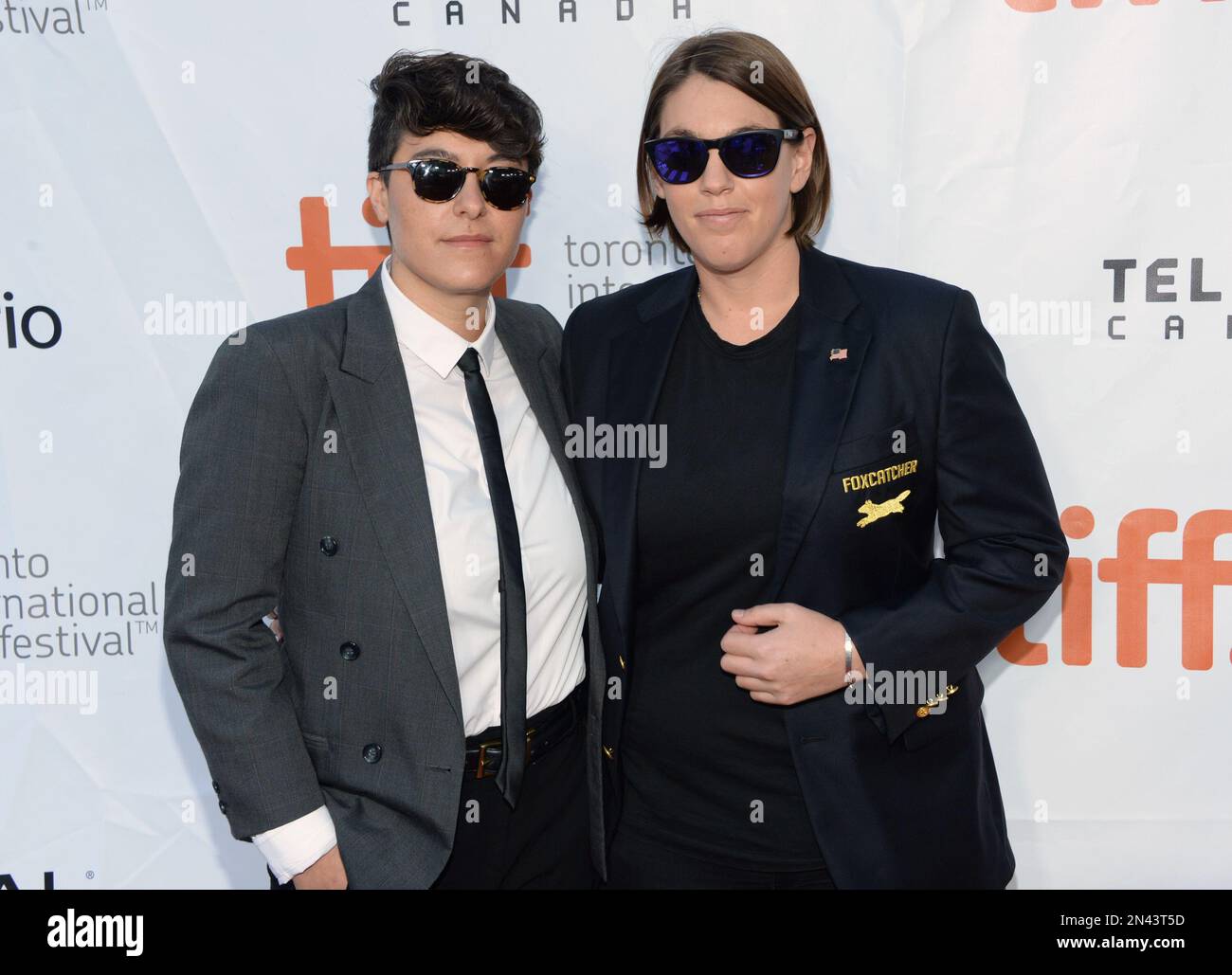 Chelsea Barnard, left, and Megan Ellison attend the premiere for ...