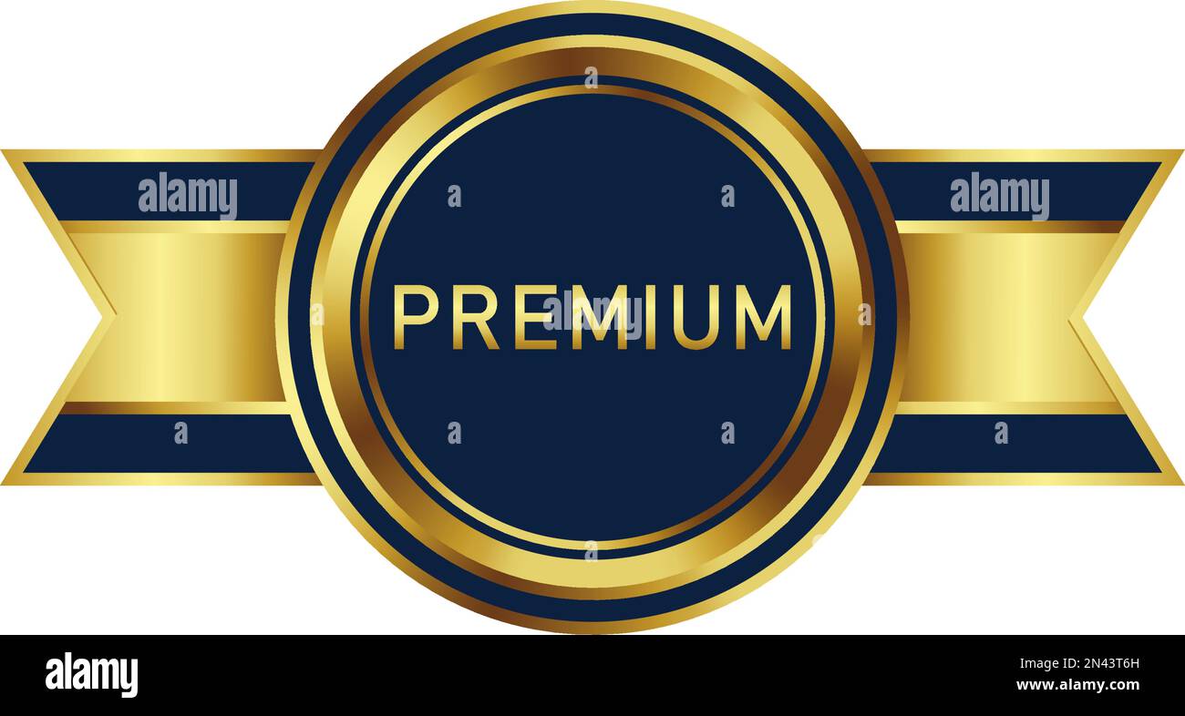 a lavish badge, with an elegant golden hue. Suitable for best selling ...