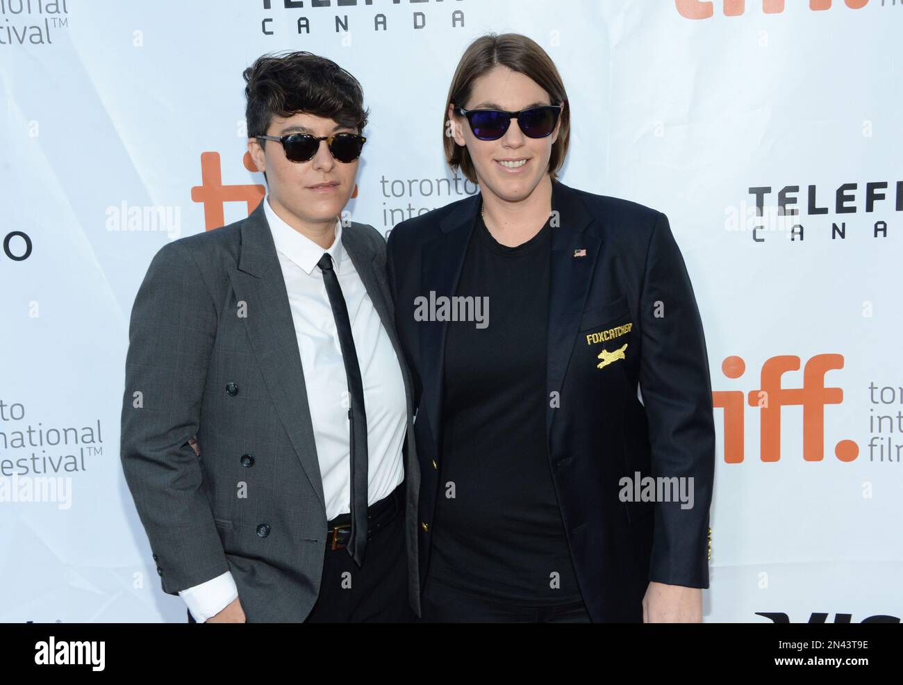 Chelsea Barnard, left, and Megan Ellison attend the premiere for ...