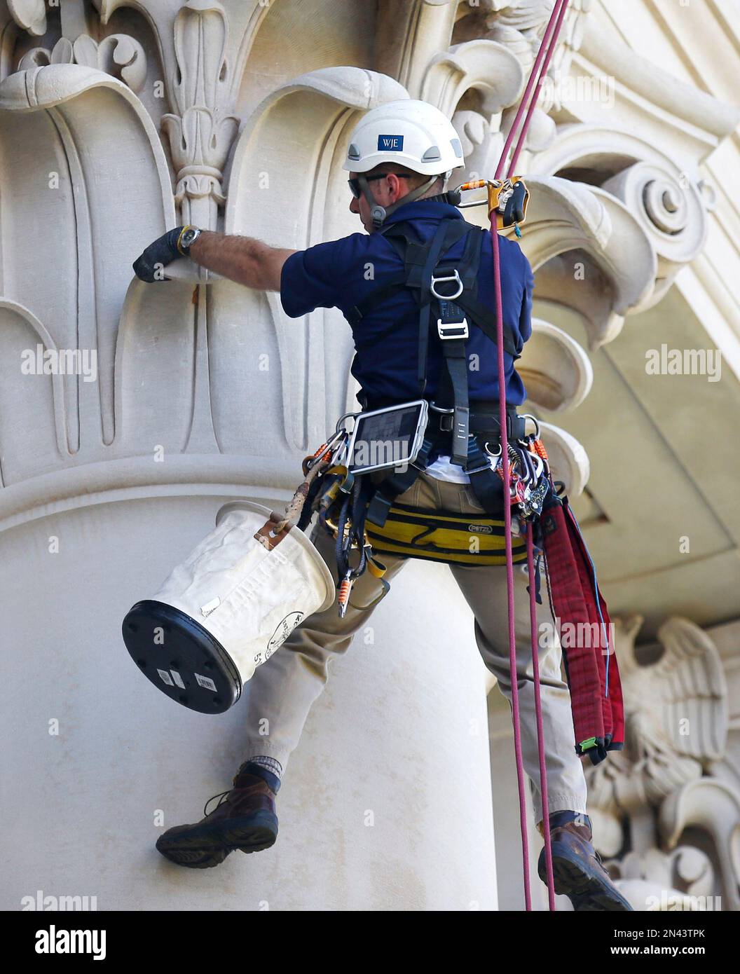 Logan Cook, of Wiss, Janney and Elstner, a Chicago engineering firm ...