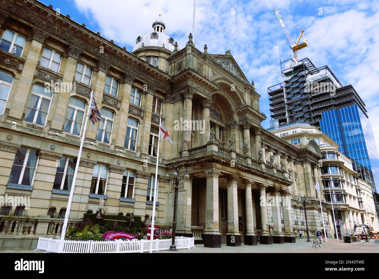 Beautiful clouds as background in birmingham hi-res stock photography ...