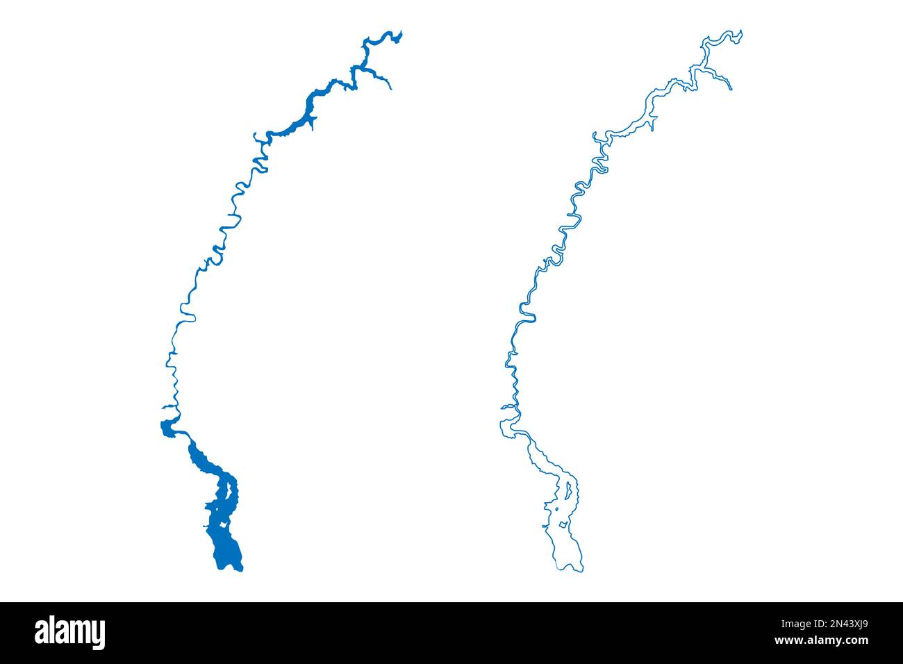 Lake Bighorn Reservoir (United States of America, North America, us ...