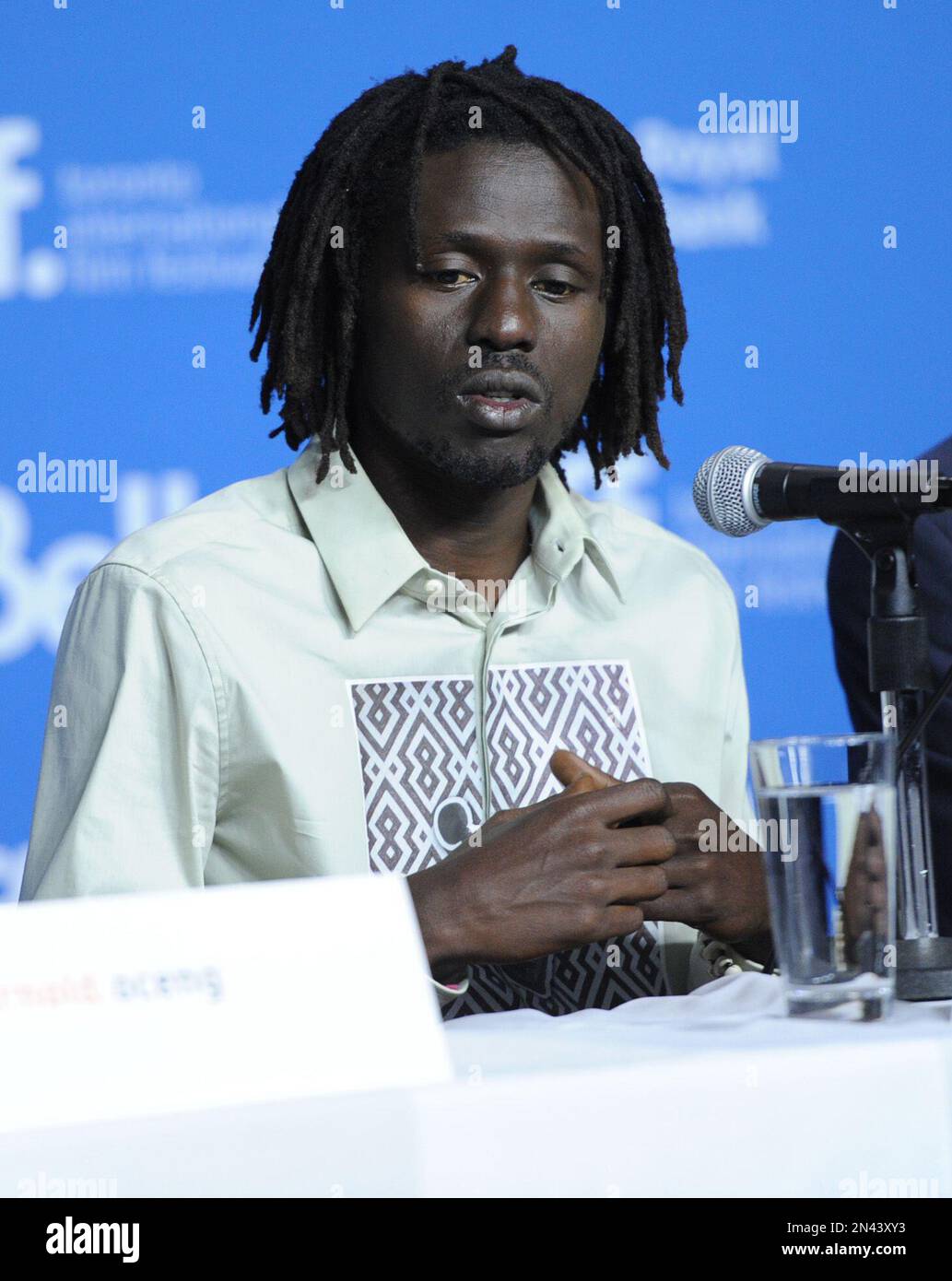 Emmanuel Jal attends the press conference for "The Good Lie" on day 5 ...
