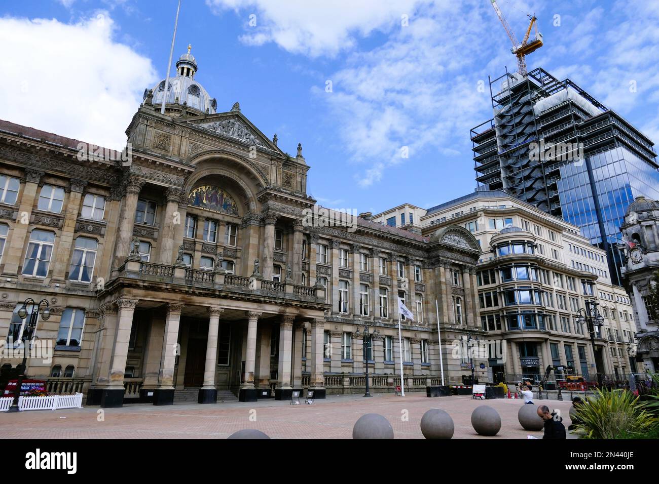 Beautiful clouds as background in birmingham hi-res stock photography ...