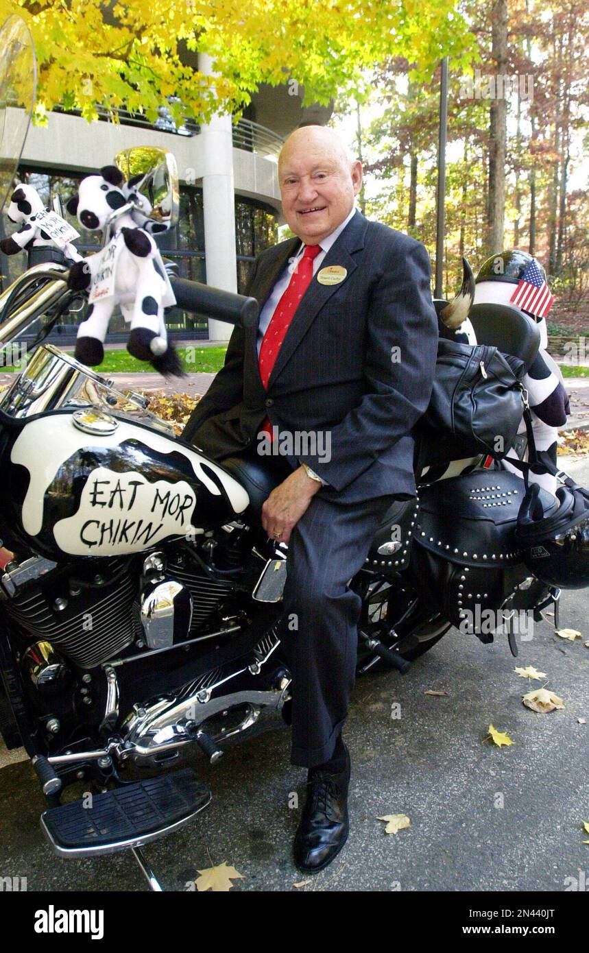 FILE - In this Nov. 8, 2001, file photo, S. Truett Cathy, founder of ...