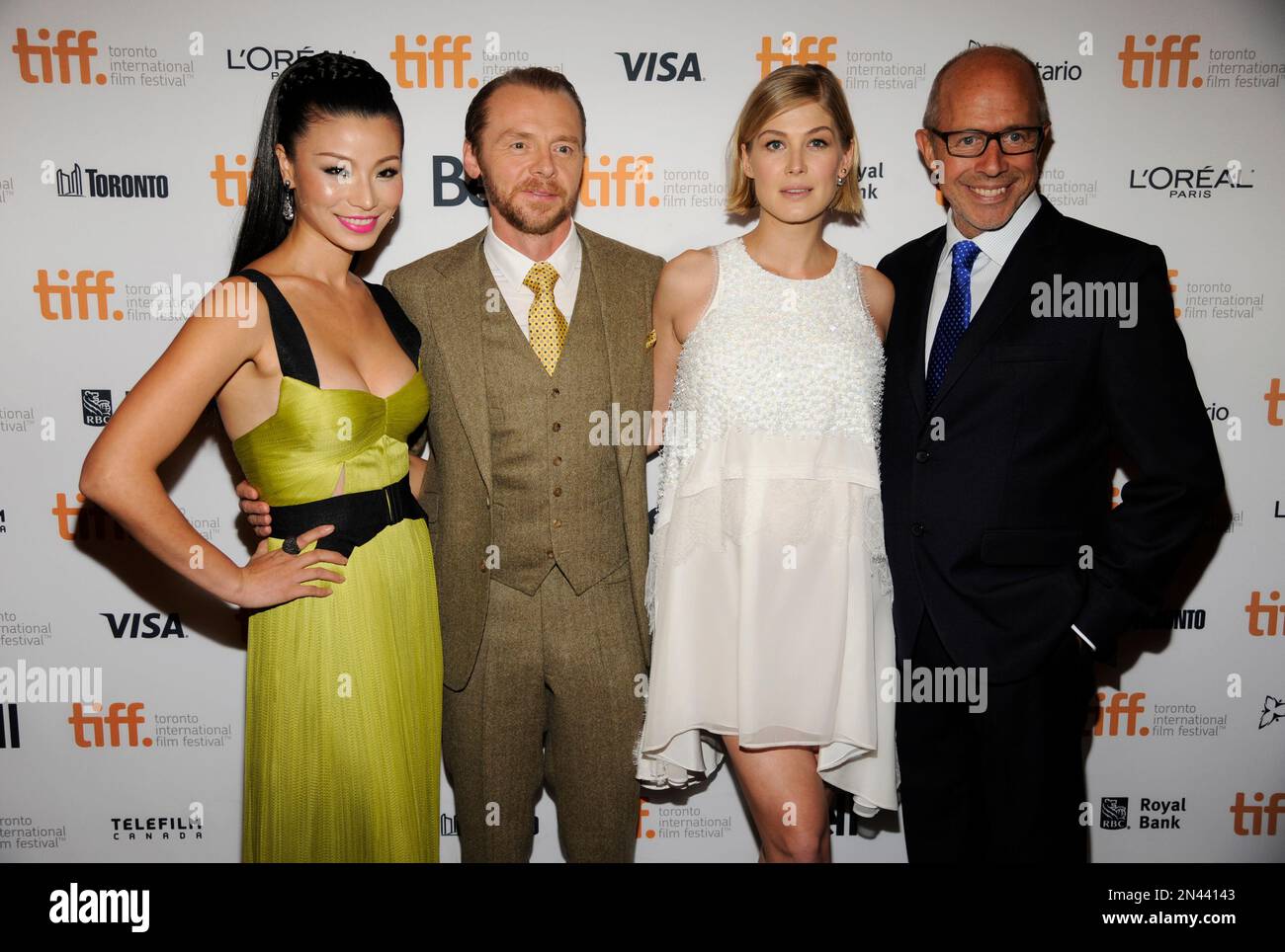Peter Chelsom, far right, director of "Hector and the Search for ...