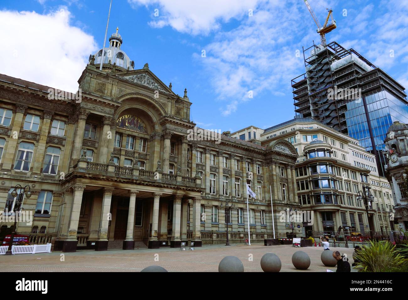 Beautiful clouds as background in birmingham hi-res stock photography ...