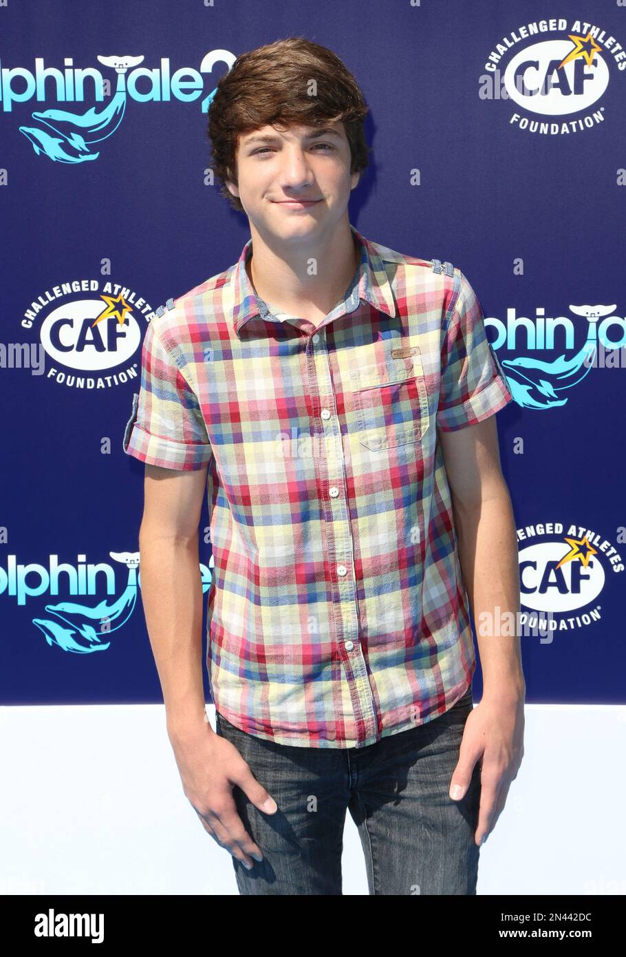 Jake Short seen at the LA Premiere of "Dolphin Tale 2" on Sunday ...