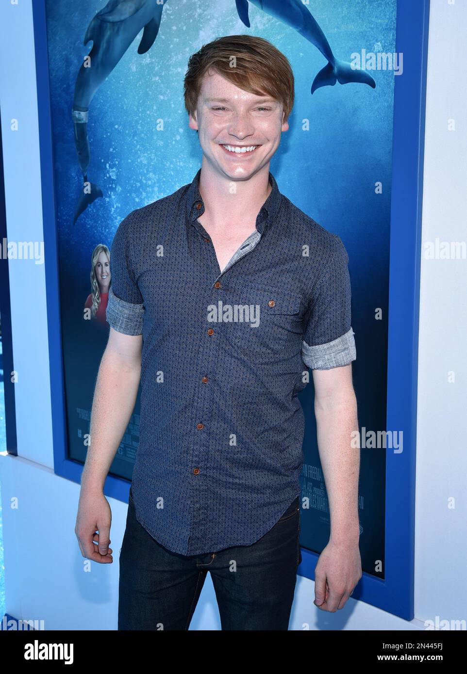 Calum Worthy seen at the Los Angeles Premiere of Warner Bros. Pictures ...