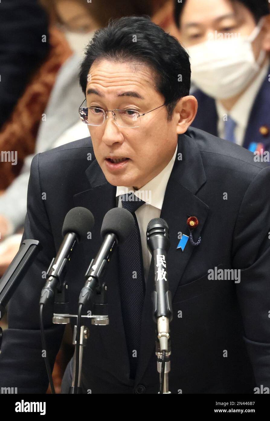 Tokyo, Japan. 8th Feb, 2023. Japanese Prime Minister Fumio Kishida ...