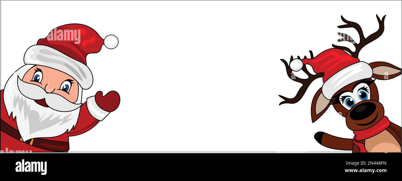 Santa claus two funny Stock Vector Images - Alamy