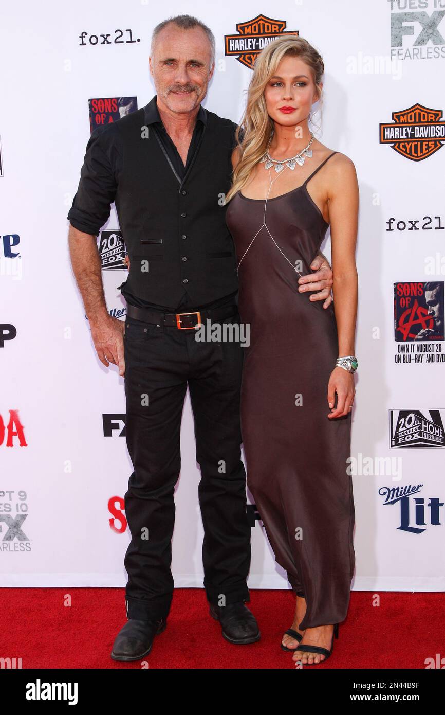 Timothy V Murphy, left, and Caitlin Manley attend the LA Premiere ...