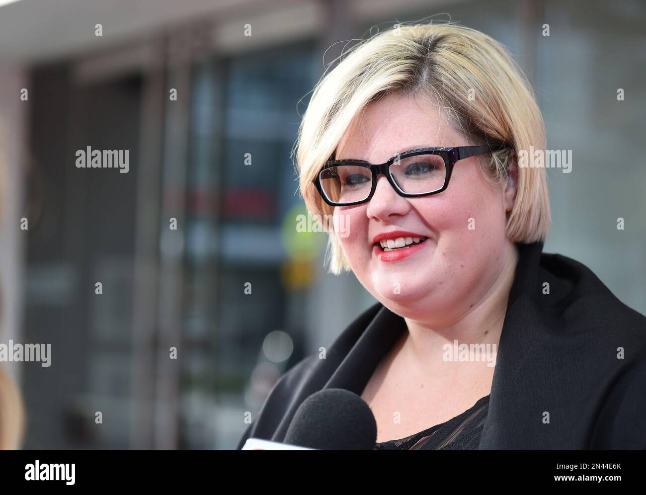 Katie Simpson arrives at The Hollywood Reporter celebration for the ...