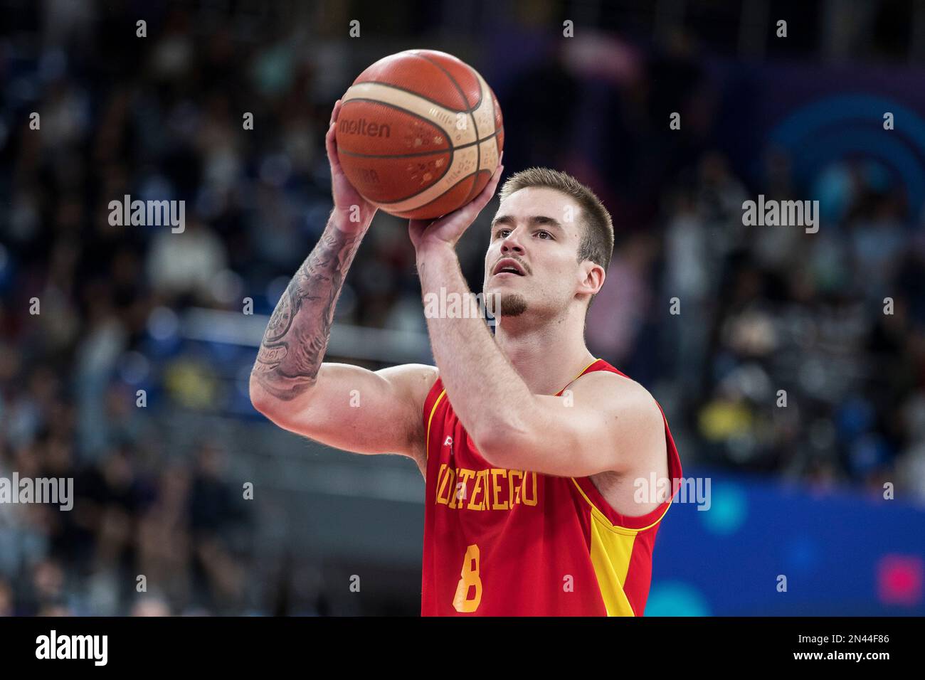 Tbilisi, Georgia, 7 September 2022. Dino Radoncic of Montenegro ...