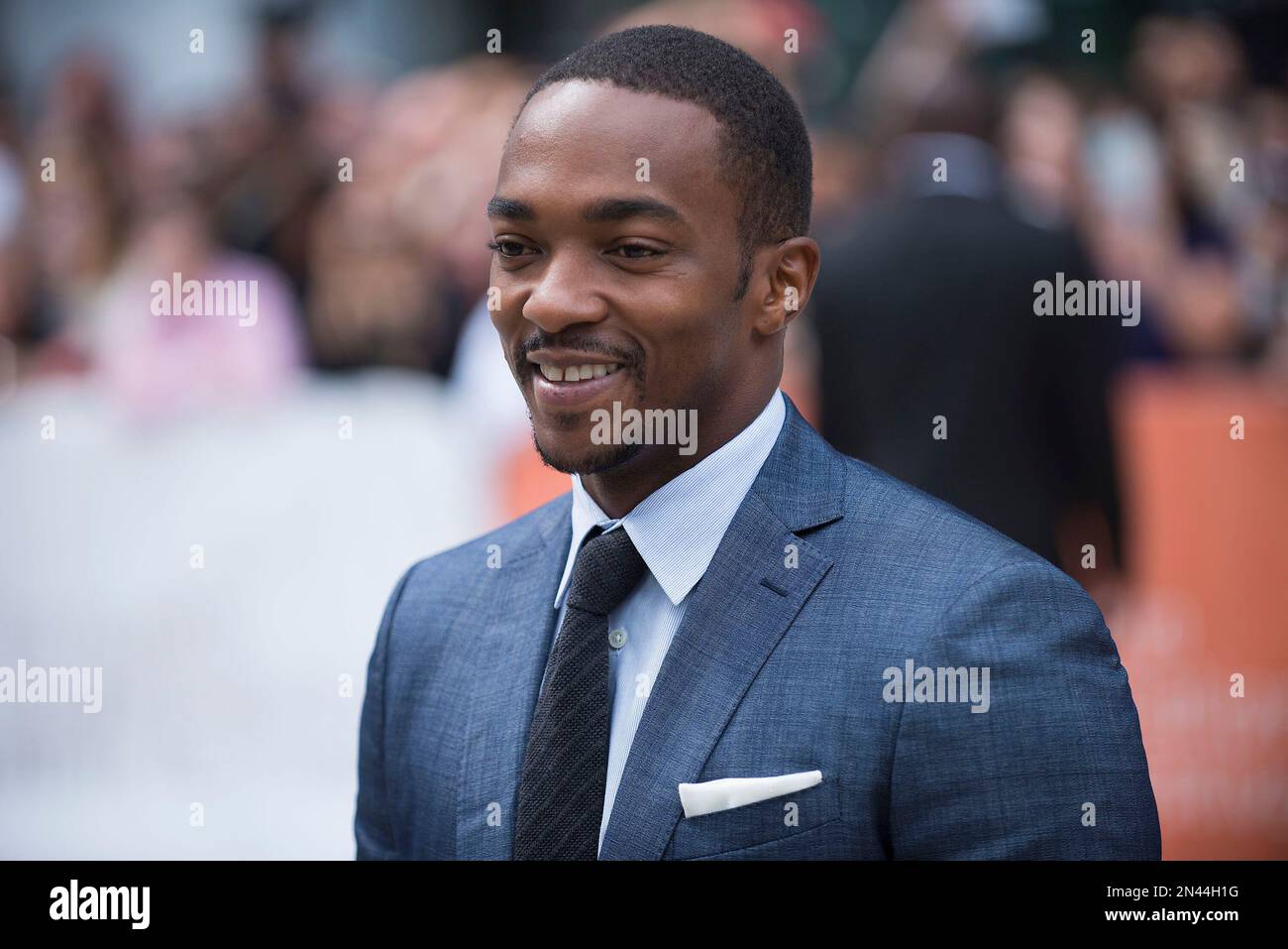 Actor Anthony Mackie seen at the "Black And White" premiere at Roy ...