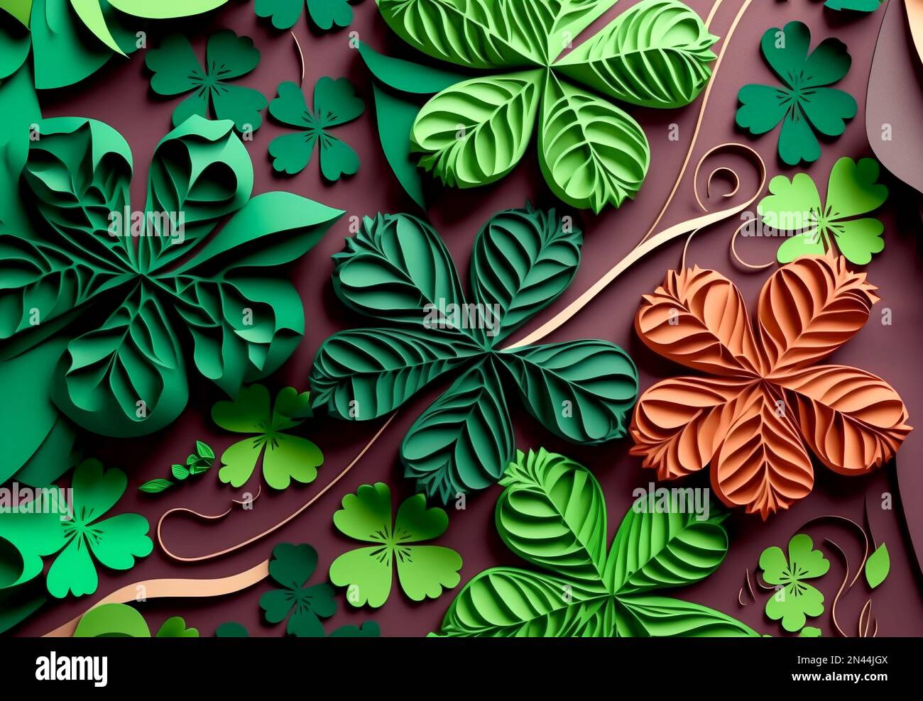 Collage leaves paper hi-res stock photography and images - Alamy