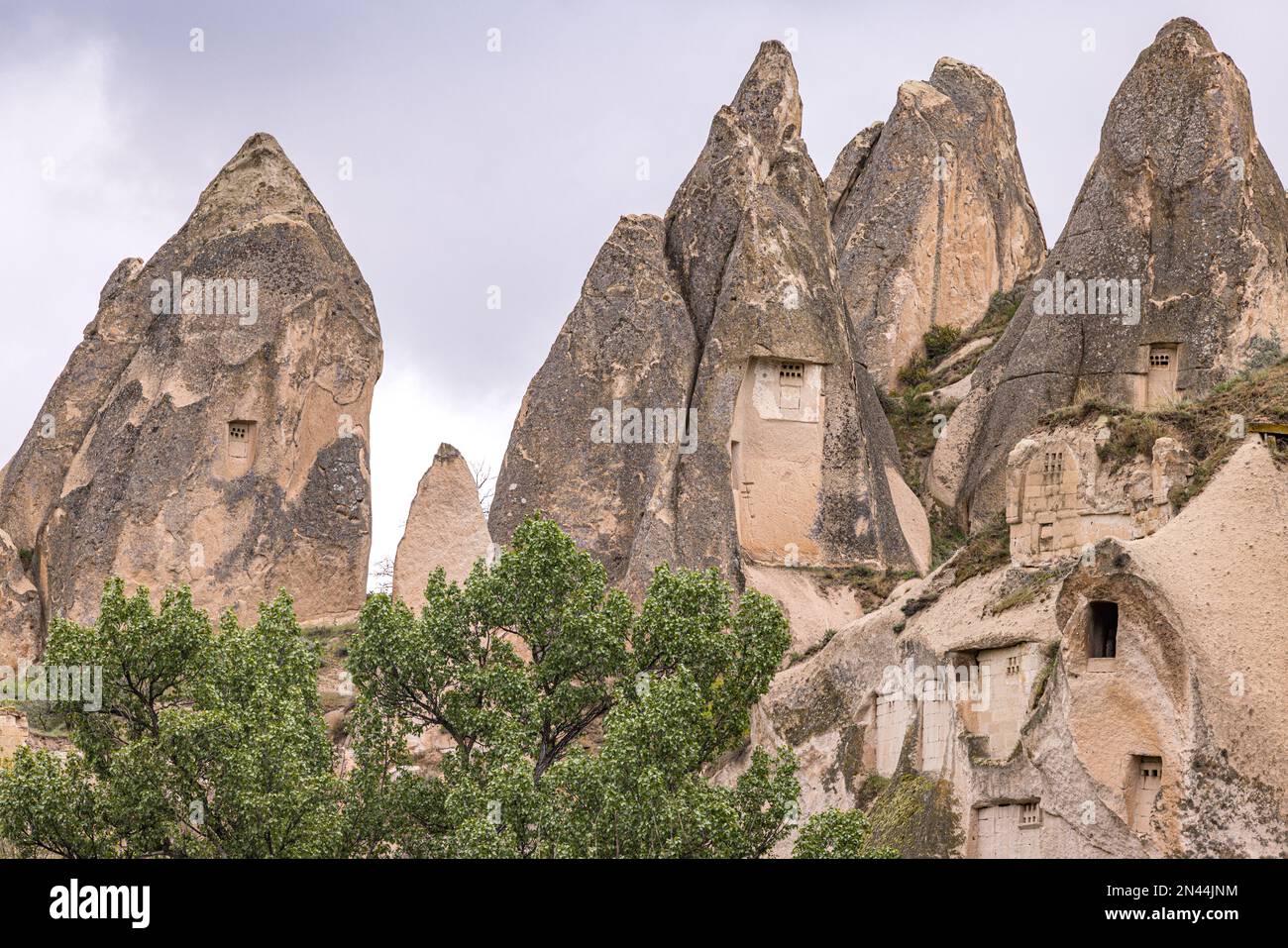 Fairy Chimneys in the Uzengi Valley, Ürgüp, Nevşehir, Turkey Stock ...