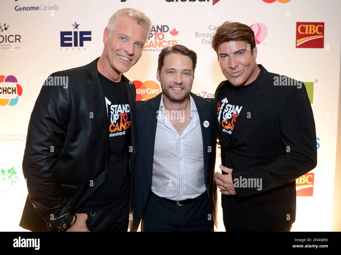 EXCLUSIVE - Steven Sabados, and from left, Jason Priestley and Chris ...