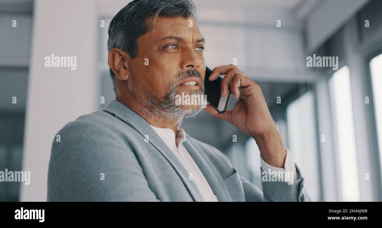 Phone call, negotiation and communication with a CEO, manager or boss ...