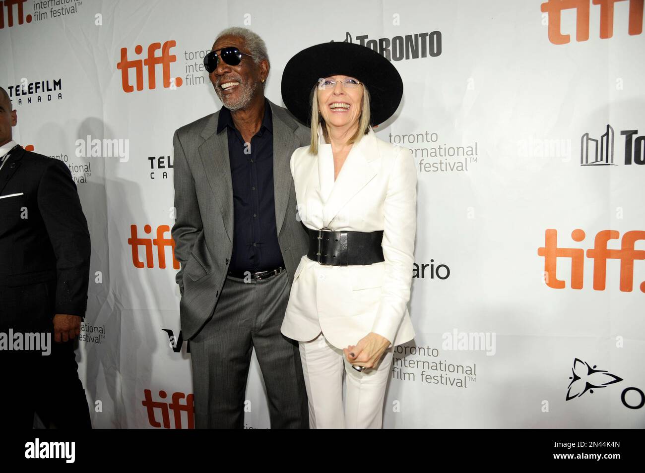 Morgan Freeman, left, and Diane Keaton arrive at the premiere of "Ruth ...