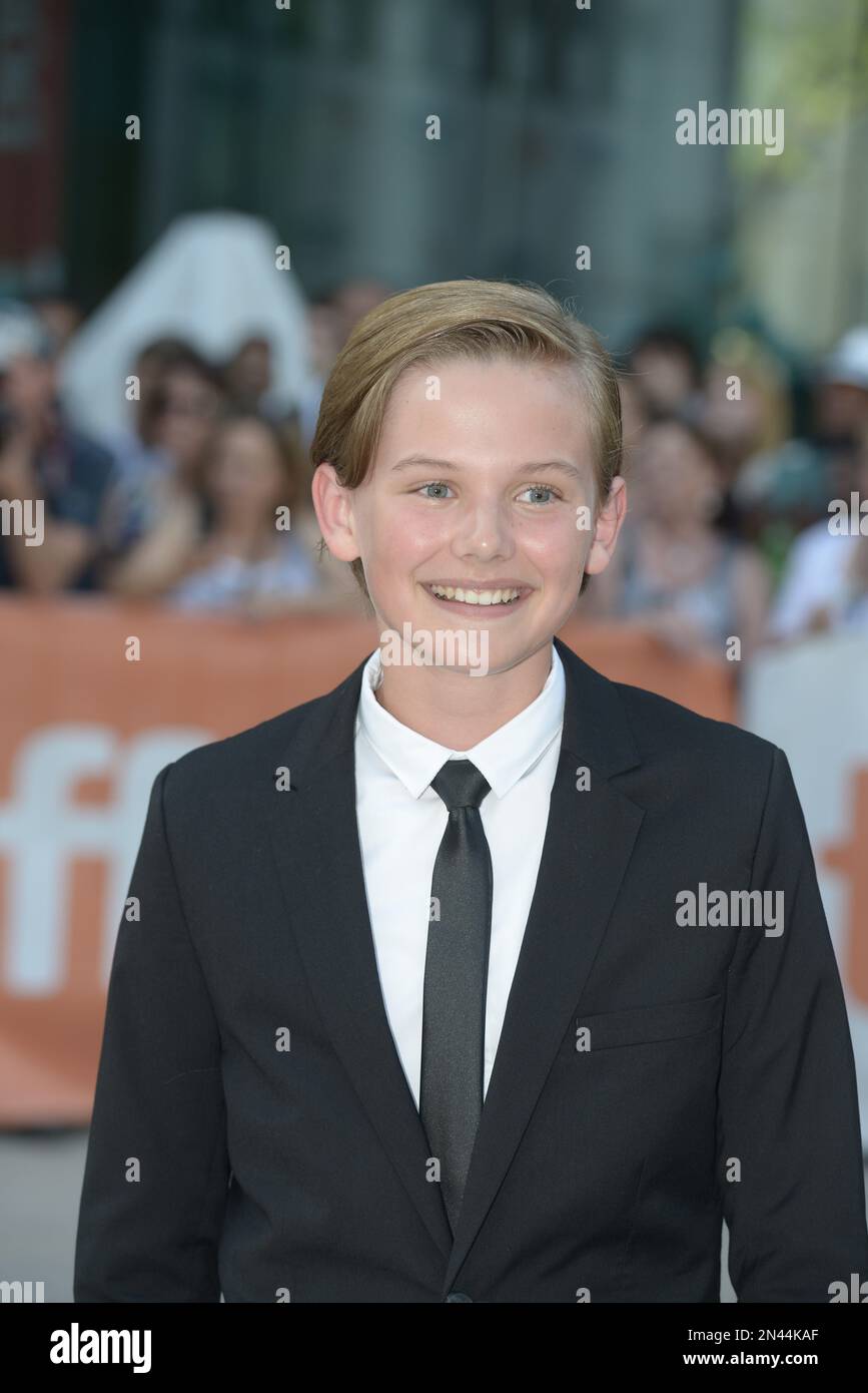 Garrett Wareing seen at the premier of Boychoir at the Roy Thomson Hall ...