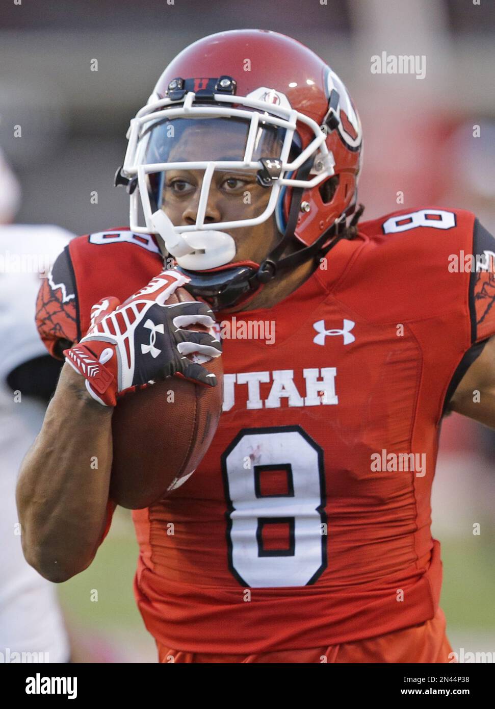 FILE - In this photo taken on Aug. 28, 2014, Utah's Kaelin Clay returns ...