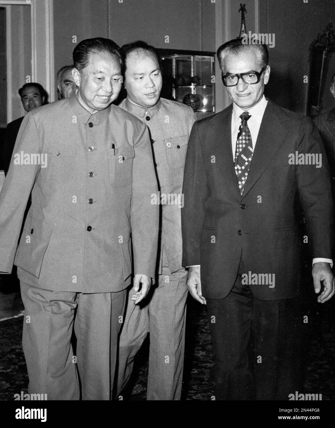 Iranian Shah Mohammed Reza Pahlavi, right, is shown in Oct. 1978 ...