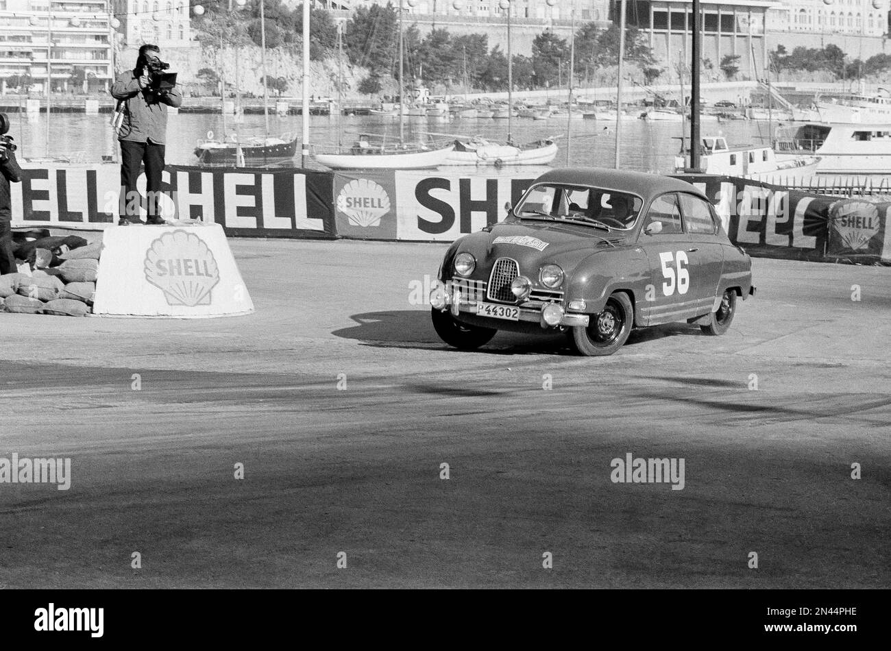 British rally driver Pat Moss, wife of Erik Carlsson, the Swedish ace ...