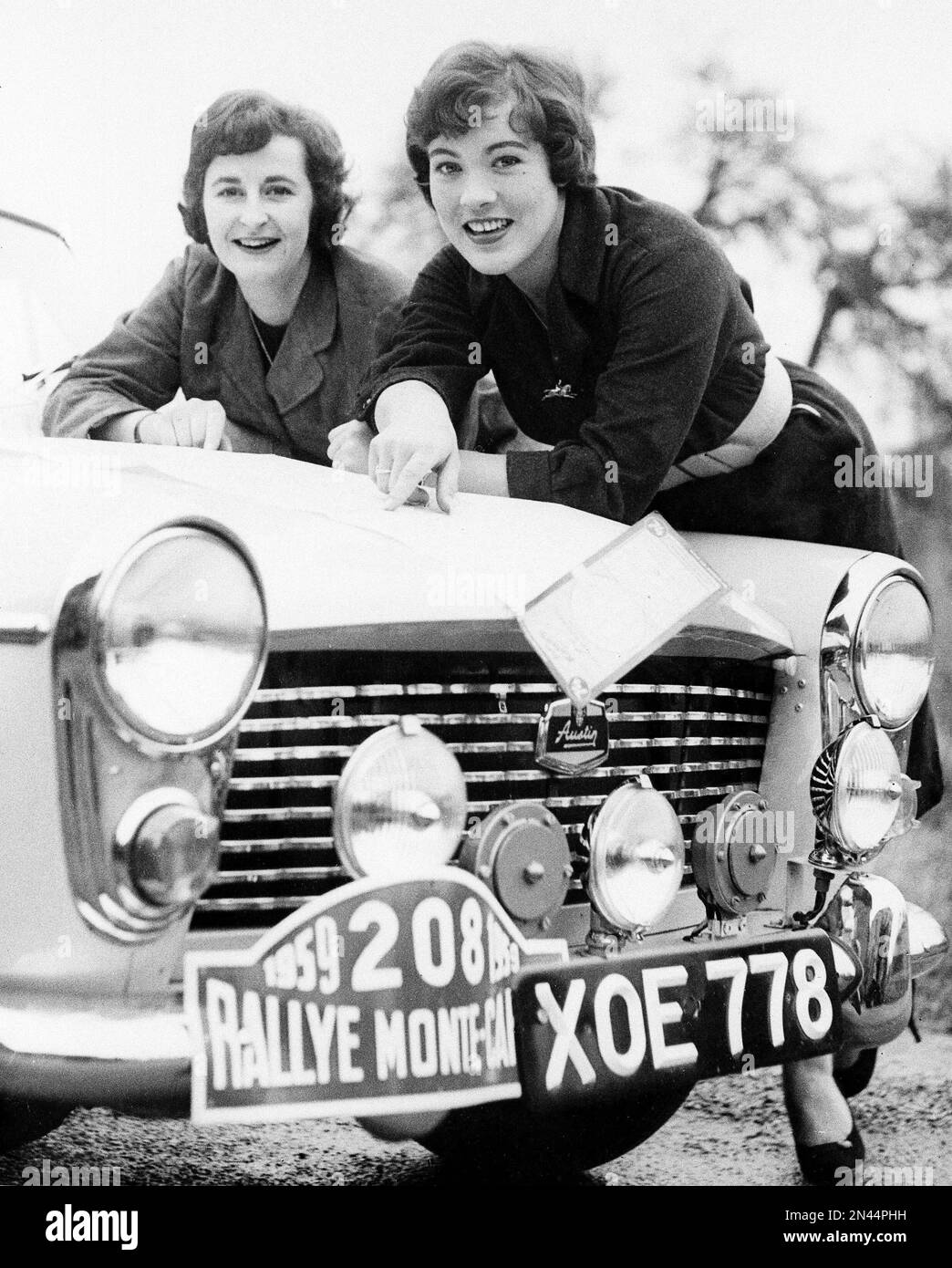 Pat Moss, right, of Tring, Hertfordshire, sister of racing driver ...
