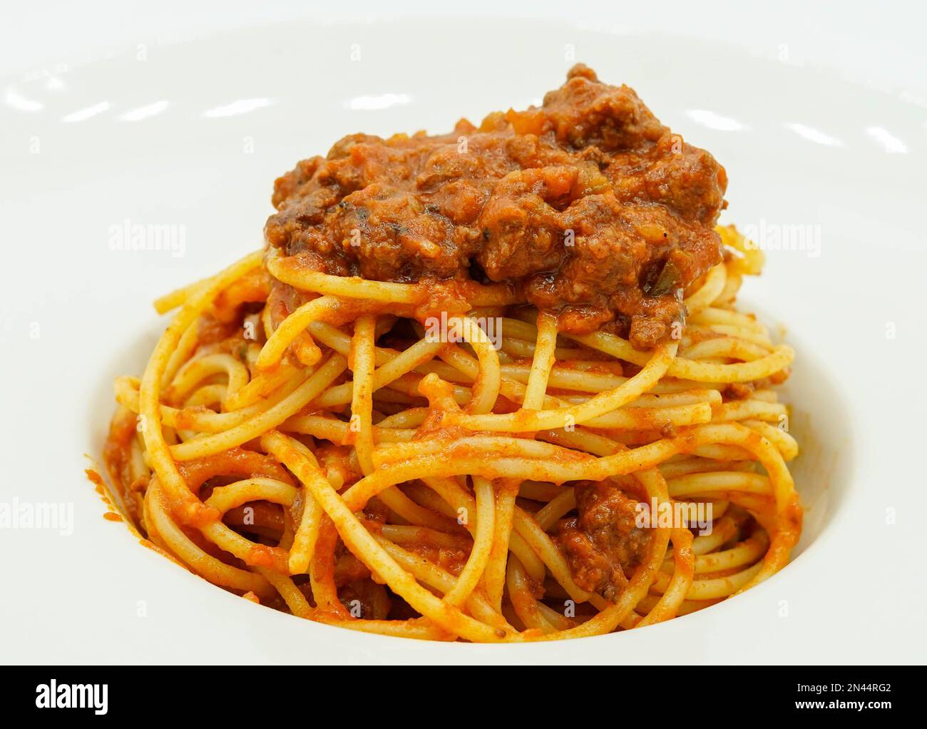 Italian style spaghetti bolognese in a restaurant Stock Photo - Alamy