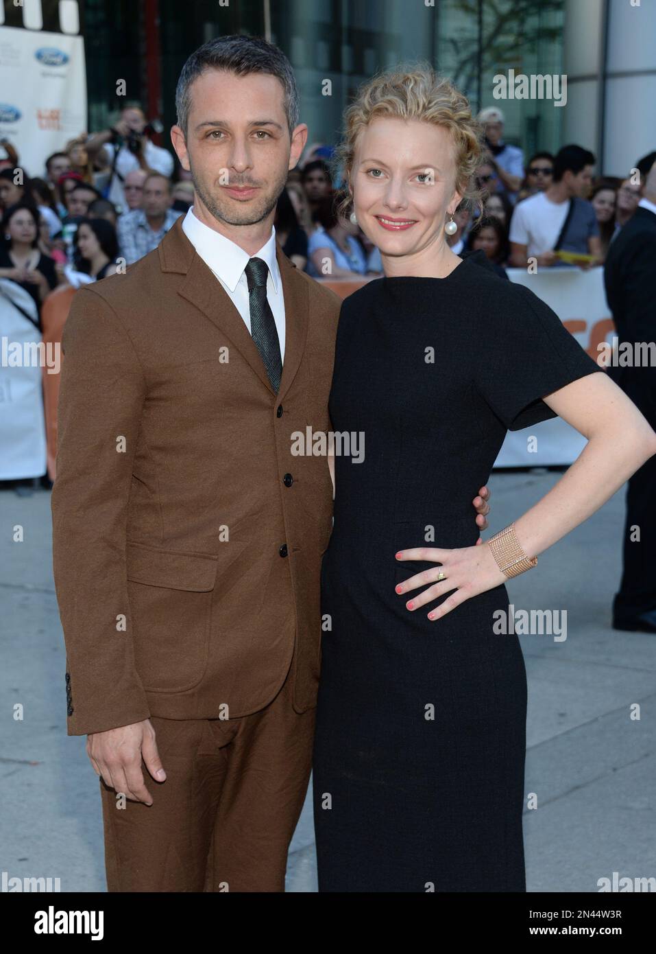 Actor Jeremy Strong and Emma Wall arrive at the opening night gala ...