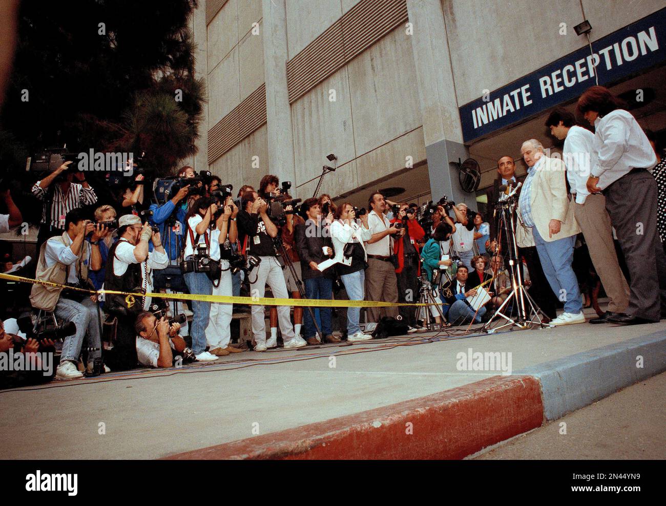 Actor Marlon Brando and his sons, Christian, center, and Miko, right ...