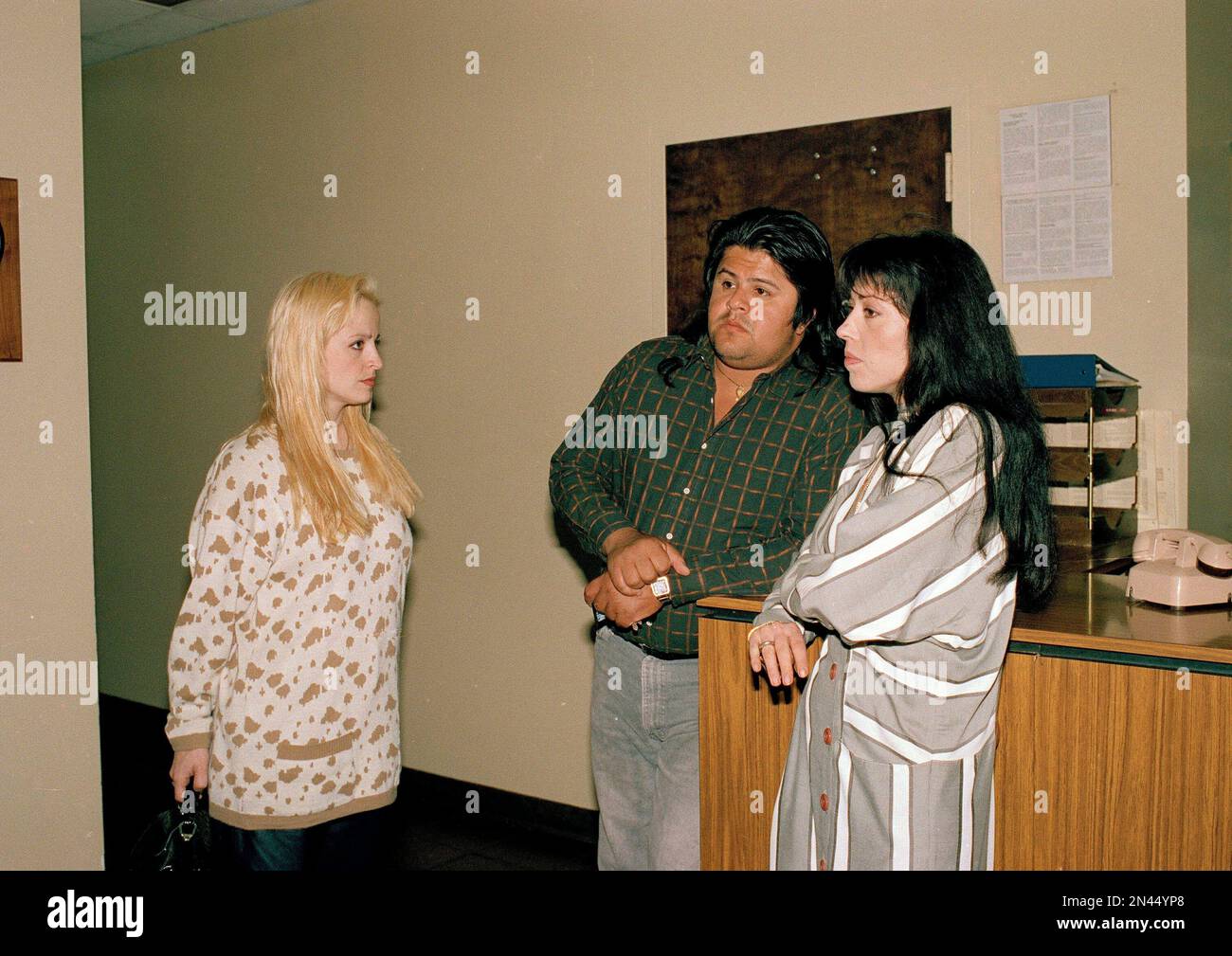 Mary McKenna, right, ex-wife of Christian Brando son of actor Marlon ...